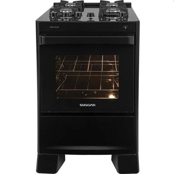 Fogão Max Cook Plus 4 Bocas FGV404PT Suggar - Fogão 5 Bocas - Magazine ...
