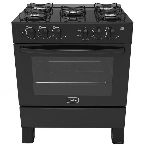 Fogão Realce 5 Bocas Zeus com Acendimento Automático Glass - FogAµes ...