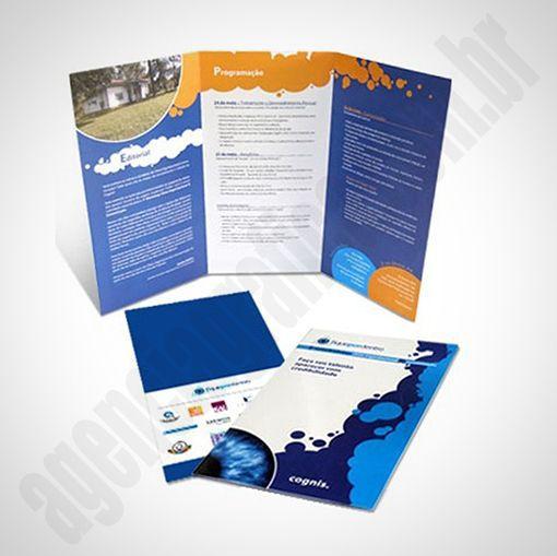 Folder A4 - 4x4 - 21x29.7cm - Agência Gráfica - Papéis - Magazine Luiza