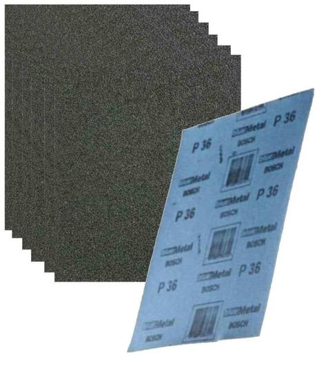 Folha De Lixa Pano Metal Grão 36 20 Unidades BOSCH - Lixa para Ferro ...