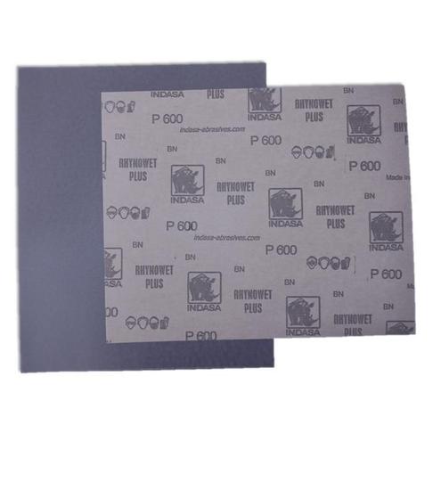 Folha Lixa D'Agua 230X280 Rhynowet Plus P600 Pc C/100 - Indasa - Lixa ...