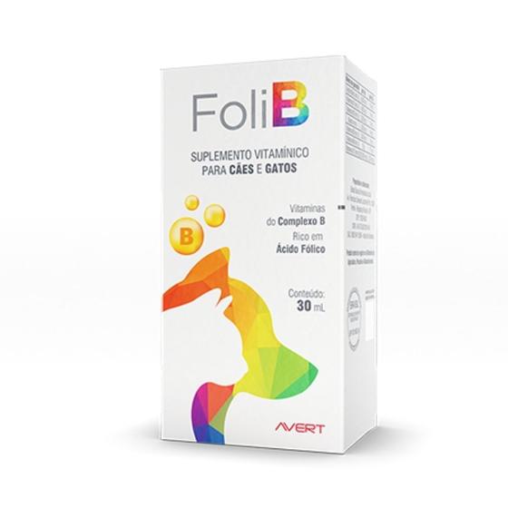 Foli B Suplemento Vitamínico para Cães e Gatos- Avert - Vitaminas e ...