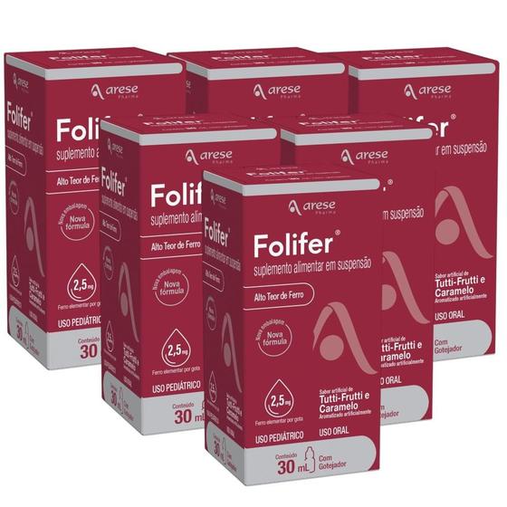 Folifer Gotas Tutti-frutti E Caramelo Kit 6un De 30ml Cada - ARESE ...
