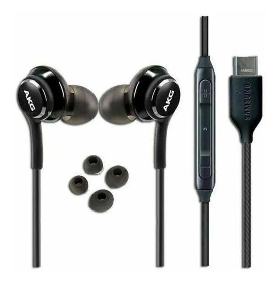 Fone AKG Samsung Tipo C Para Galaxy M12, M21, M30, M50, M31, M52, M62 ...