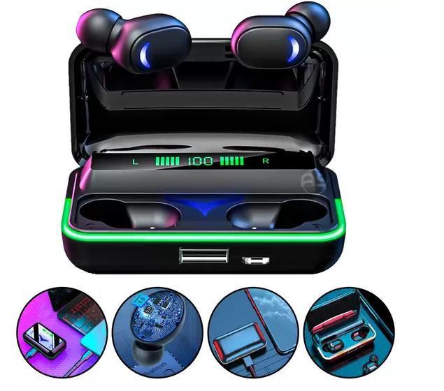 Fone Bluetooth Tws E10 Rgb Powerbank Original - ALTOMEX - Fone de ...