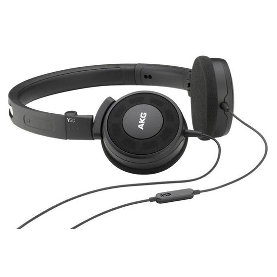 Fone de Ouvido AKG Y30 On-ear Com Microfone Preto - Fone de Ouvido com Fio - Magazine Luiza