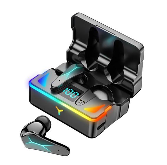 Fone de Ouvido Bluetooth Gamer X7 sem Fio com Led Colorido Touch ...
