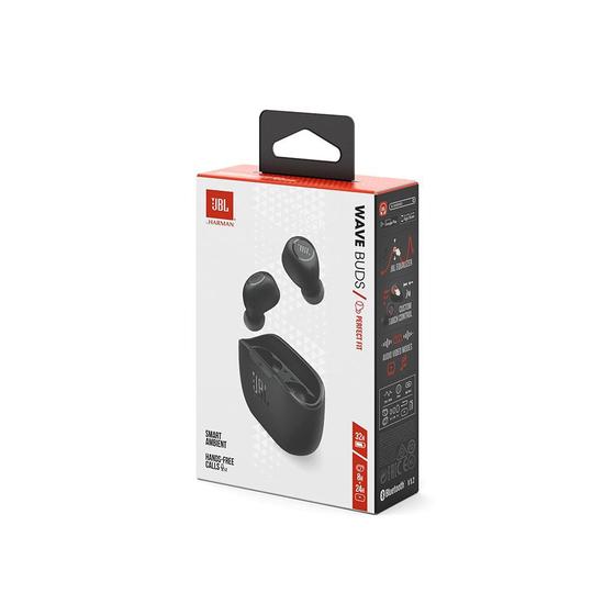 Fone de Ouvido Bluetooth JBL Wave Buds TWS Preto - Fone de Ouvido ...