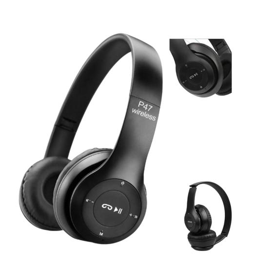 Fone De Ouvido Bluetooth Sem Fio P47 Com Reducão De Ruídos Genérico