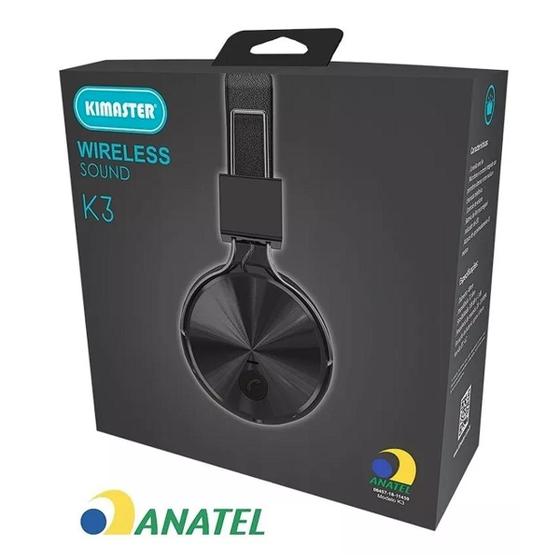Fone De Ouvido Bluetooth Wireless Sound Kimaster K3 Anatel - Fone de ...