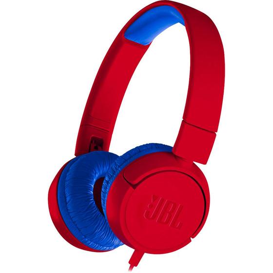 Fone de ouvido c/ microfone infantil p3 jbl jr310 vermelho/azul ...