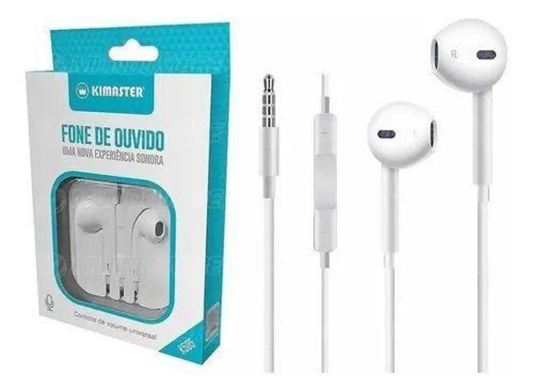 Fone De Ouvido Com Microfone E Ajuste Volume Kimaster - K505 - Fone de ...