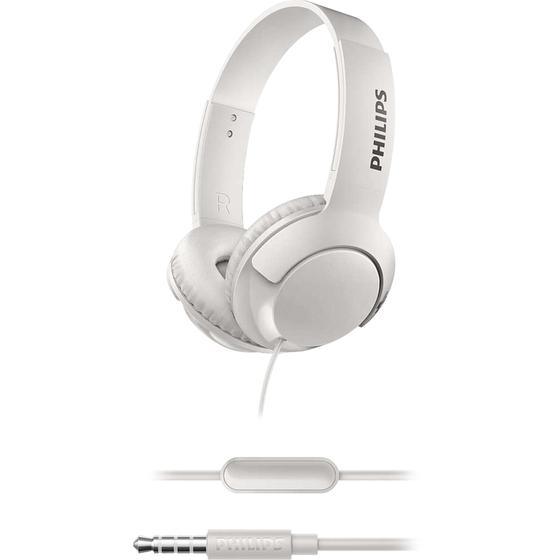 Fone de ouvido com microfone philips shl3075 branco - Fone de Ouvido ...