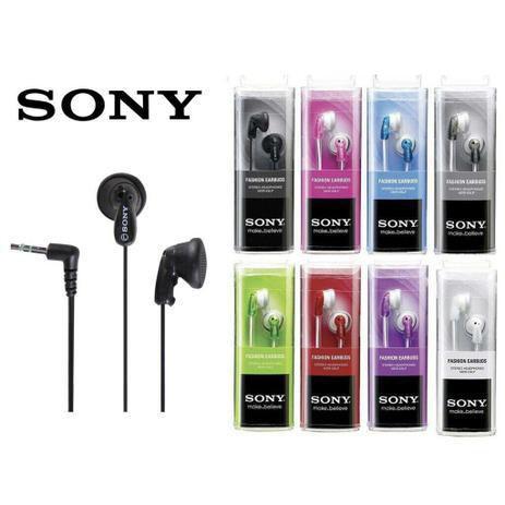 Fone de ouvido Ear Sony In-Ear MDR-E9LP Black - Fone de Ouvido com Fio ...