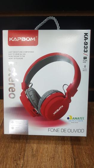 Fone de Ouvido Estéreo KA- 933 - KAPBOM - Fone de Ouvido com Fio ...
