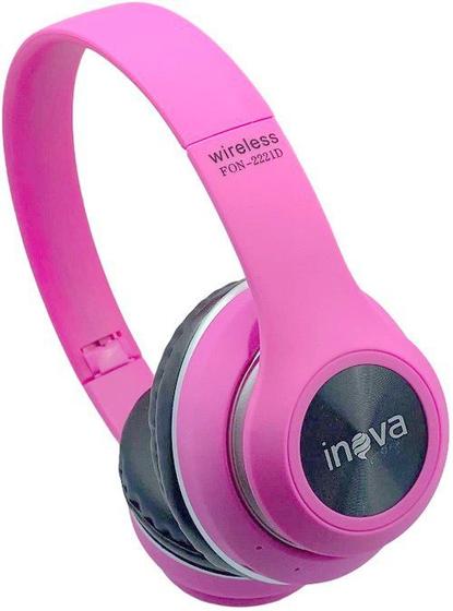 Fone De Ouvido Estéreo Sem Fio FON-2221D Rosa - Inova - Fone de Ouvido ...