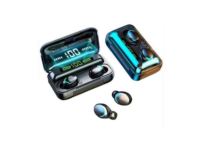 Fone De Ouvido F9 5 Intra Auriculares Com Redução E Touch Tws Fone