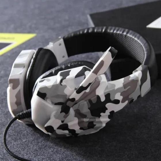 Fone De Ouvido Gamer Com Microfone Pc Headset P3 Camuflado - B-Max ...