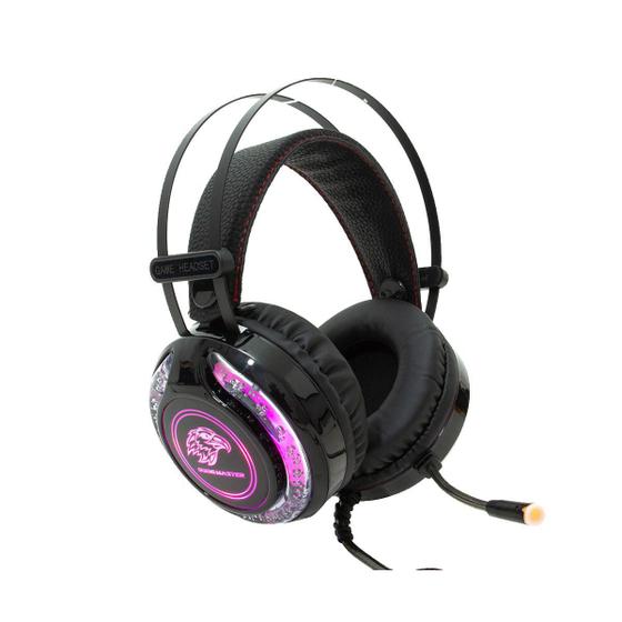 Fone De Ouvido Gamer Headset Barato LED RGB Com Microfone Lateral ...