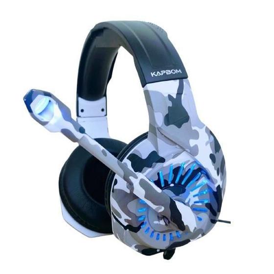 Fone De Ouvido Gamer Over-Ear Gamer Com Luz Rgb Led Pc Games - Kapbom ...
