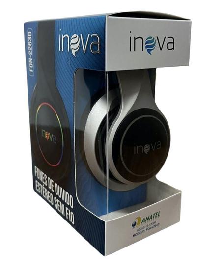 Fone De Ouvido headphone Sem Fio Bluetooth Estéreo Inova - Fone de ...