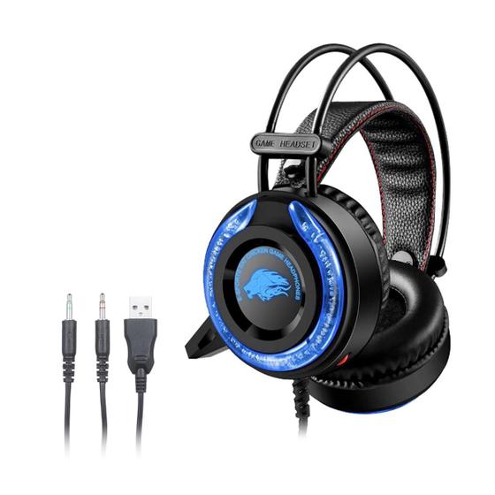Fone de ouvido Headset com microfone LED para PC Notebook - Kiren ...