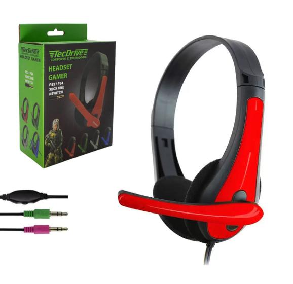 Fone De Ouvido Headset Gamer Barato Celular Compatível Com Ps4 Pc Xbox ...