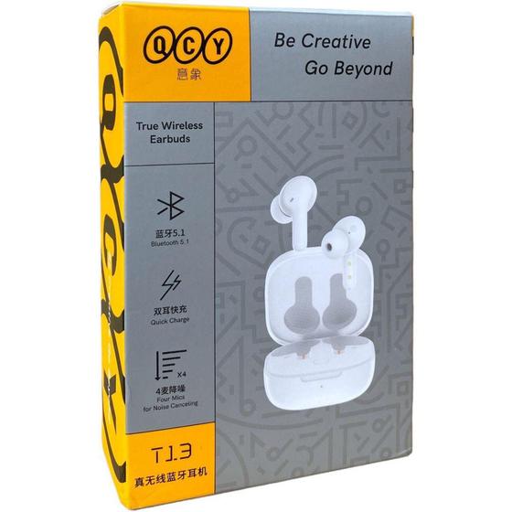 Fone De Ouvido In-ear Sem Fio Bluetooth Qcy T13 Branco Original Com Nota Fiscal - Fone de Ouvido ...