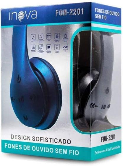 Fone de Ouvido Inova modelo FON-2201 - Fone de Ouvido Bluetooth ...