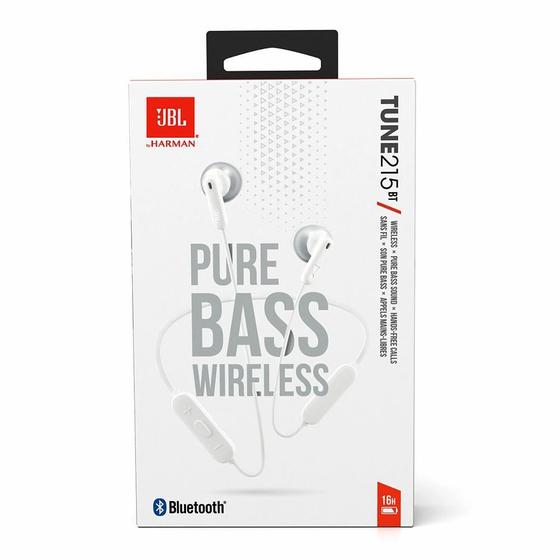 Fone de Ouvido JBL Tune 215 Bluetooth 5.0 Branco- JBLT215BTWHT - Fone de Ouvido Bluetooth ...