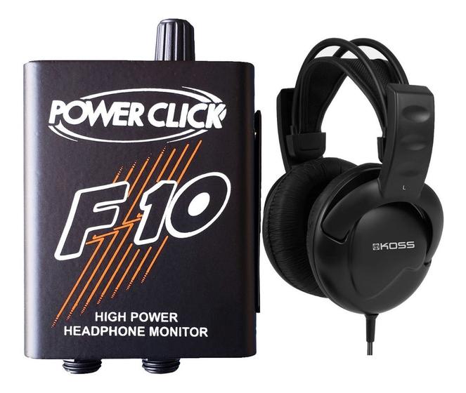 Fone De Ouvido Koss Ur20 Over Ear + Amp Fone Power Click F10 - Fone de ...