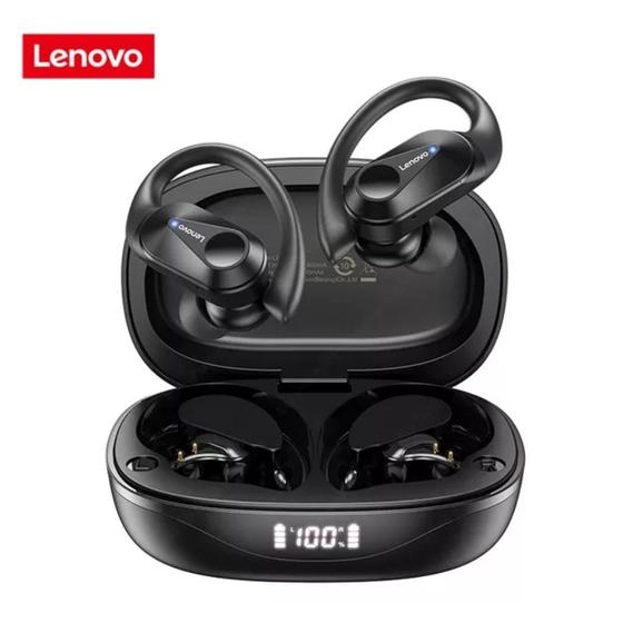 Fone de Ouvido Lenovo LP75 Gancho de Ouvido sem fio Bluetooth 5.3 ...