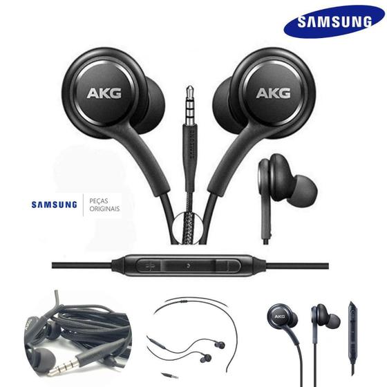 Fone de Ouvido Original Samsung AKG Entrada P2 Preto - Fone de Ouvido ...