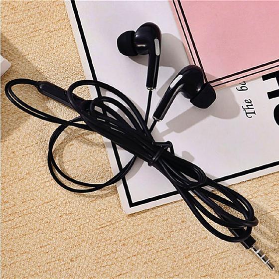 Fone De Ouvido P2 Estereo Com Microfone colorido Cabo reforçado ótima ...