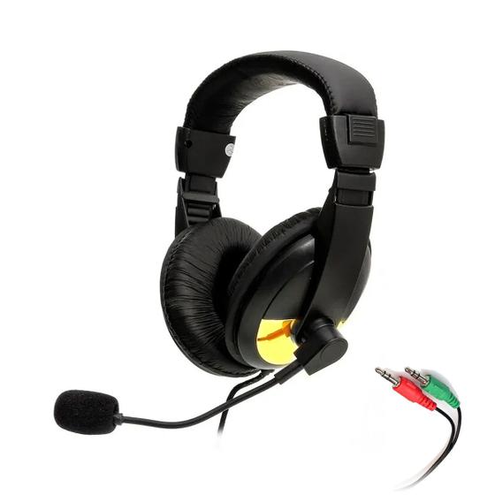 Fone De Ouvido Para Pc Notebook Headset com Microfone P2 Duplo KP-320 ...