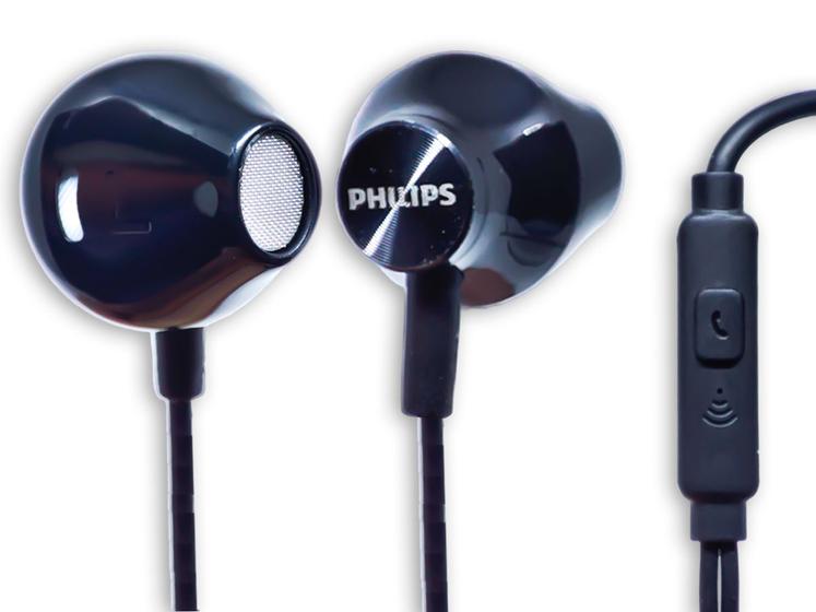 Fone de Ouvido Philips com Microfone Com Fio TAUE101BK Preto - Fone de ...