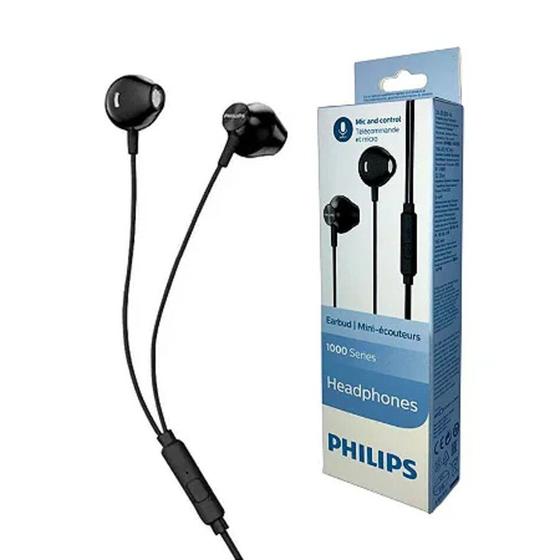 Fone de Ouvido Philips TAUE101 -1000Series Preto. - Fone de Ouvido com ...