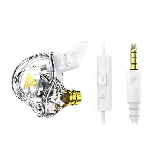 Fone De Ouvido Qkz Ak6 Dmx 2022 Transparente In Ear Com Case - Fone de ...