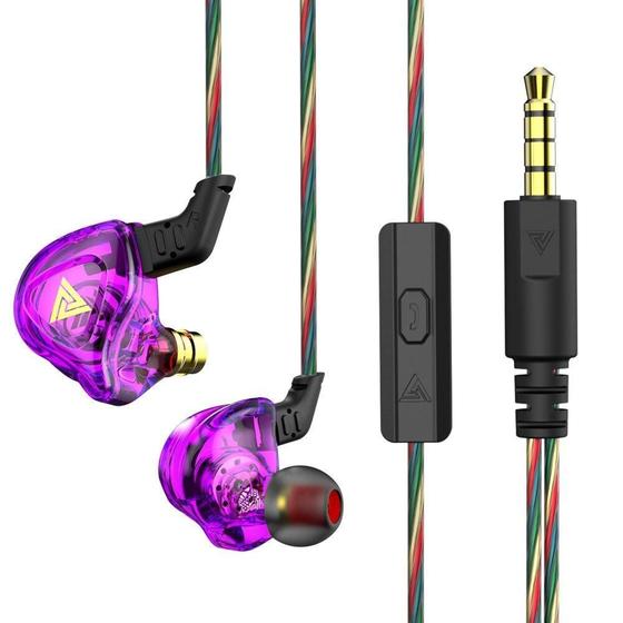 Fone De Ouvido Qkz Ak6 Dmx 2022 Transparente In Ear Com Case - Fone de ...