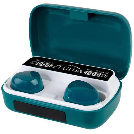 Fone de Ouvido Sem Fio Keen M10 com Bluetooth e Microfone - Verde ...