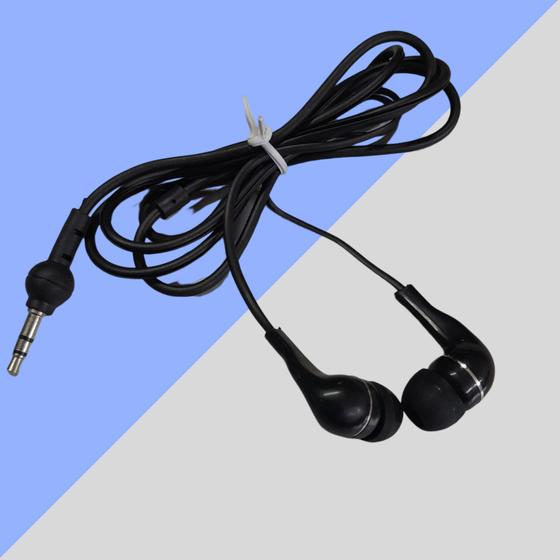 Fone de Ouvido Simples sem Microfone Com Cabo de 1 Metro - 123Útil ...