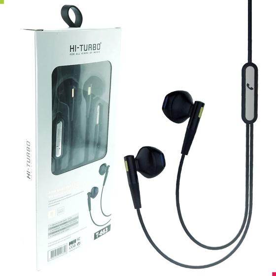 Fone de ouvido T-663 Hi-Turbo - HI-Turbo - Fone de Ouvido com Fio ...