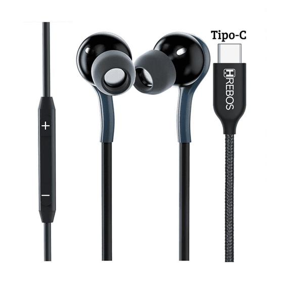 Fone De Ouvido Tipo-c Graves Fortes Volume Microfone Hrebos - HREBOS ...