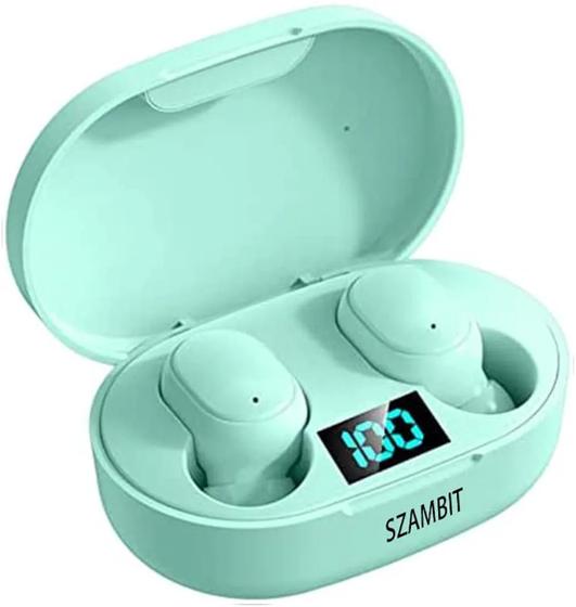 Fone de ouvido Verde, bluetooth 5.0, Tws e7s IOS e Android, Novo ...