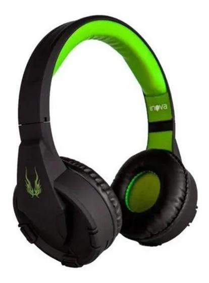 Fone de Ouvido Wirelles FON6709 - Inova - Verde e Preto - Fone de ...