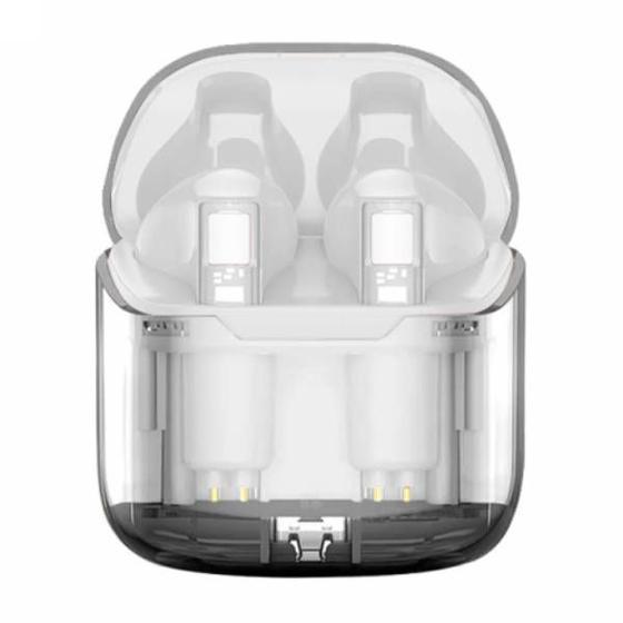 Fone de Ouvido Wiwu Ghost TWS11 Bluetooth - Branco/Transparente - Fone de Ouvido Bluetooth ...