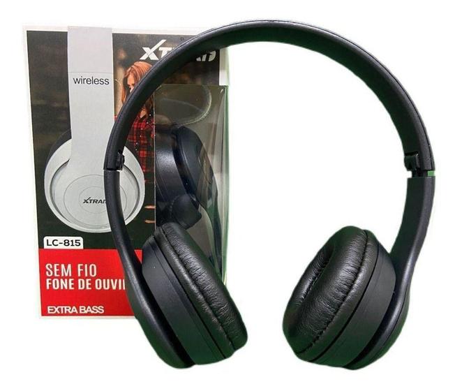 Fone De Ouvido Xtrad Lc-815 Preto Wireless Para Android ios - Fone de ...