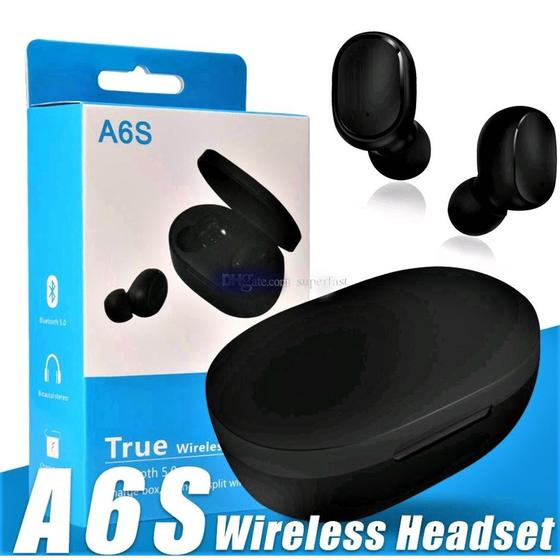 Fone De Ouvidom Headset Sem Fio A6s Tws Bluetooth 5 0 Fone De Ouvido