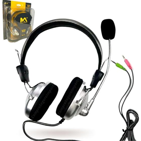 Fone Gamer Com Microfone Pc Notebook Headphone Headset Jogos - Import ...