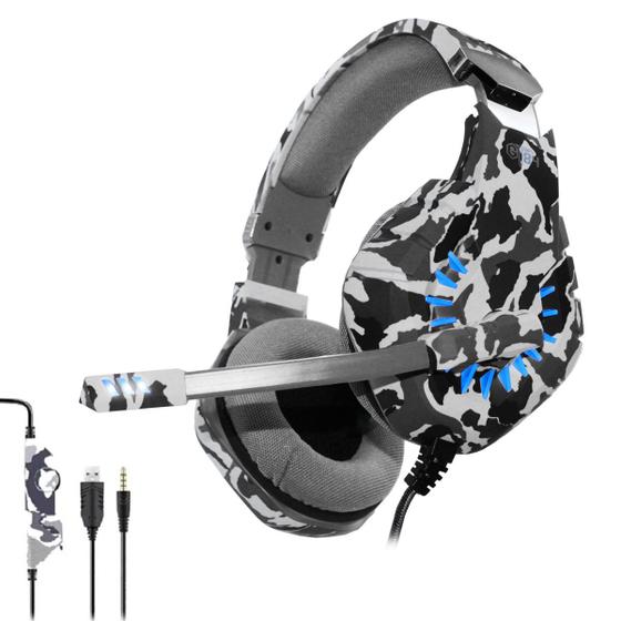 Fone Gamer Headset com LED Para Celular Ps4 Xbox One Pc GT84 - GOLDEN ...